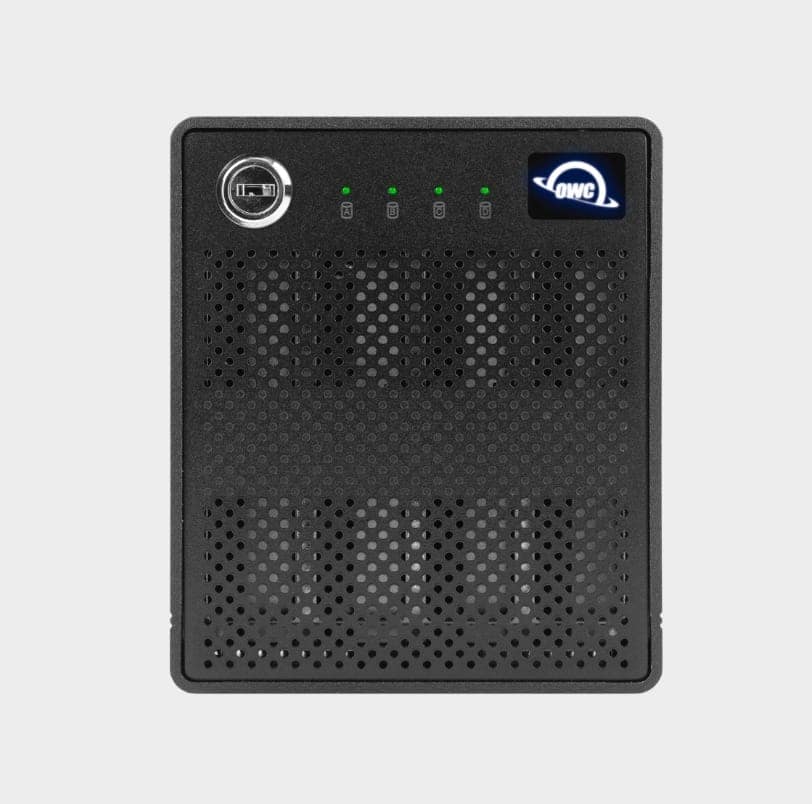 OWC ThunderBay 4 mini ProGrade 4-DriveSSD TB3 Mac/Win(2xTB3 Ports,w/Softraid RAID 0/1/4/5/1+0 ...