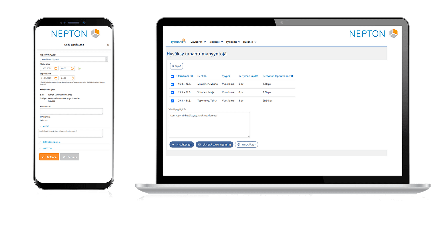 Finland's most popular time and attendance solution - Nepton