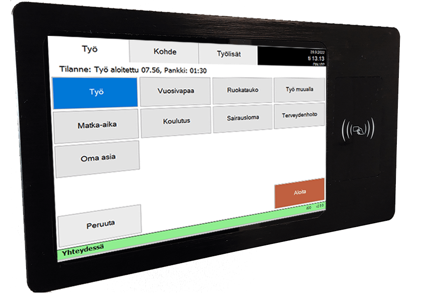 Nepton Touch työaikapäätteitä päivitetty - Nepton